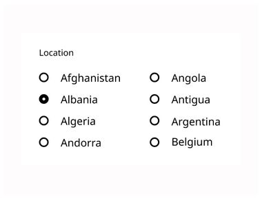 Radio button | Michelin Design System