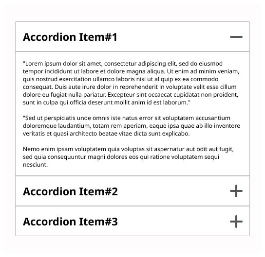 Accordion | Michelin Design System