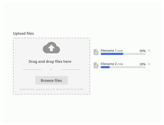 Upload field | Michelin Design System