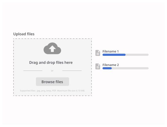 Upload field | Michelin Design System