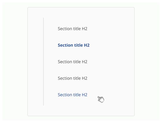 Content table | Michelin Design System